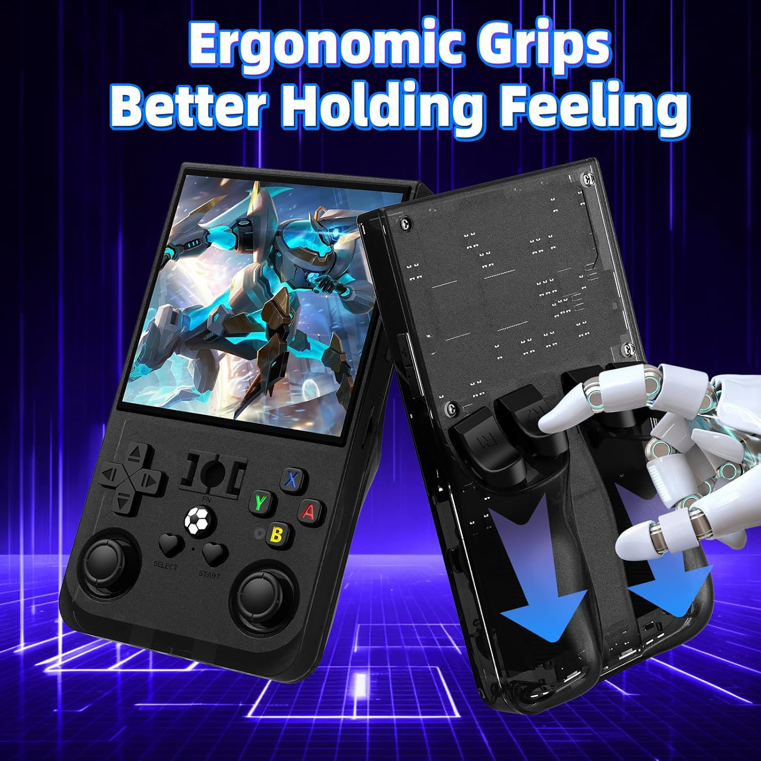 Console de jeux rétro portable R36 Max, 64 Go, plus de 18 000 jeux ...