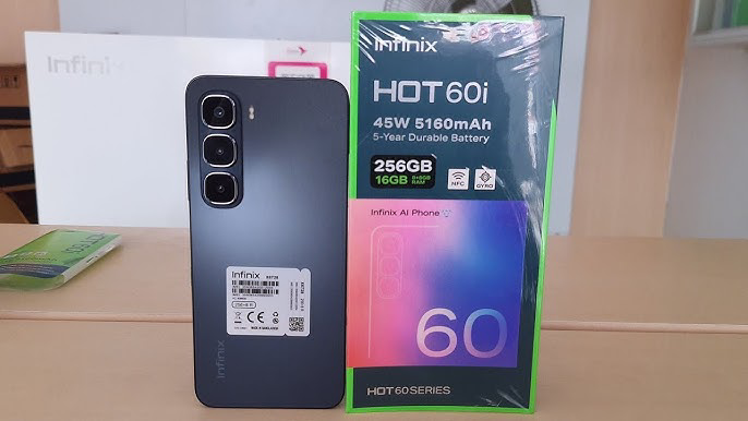 Infinix Hot 60i (X6728) - 256 Go - 4 + 4Go RAM - 6,7" - 48MP+0.8MP/8MP ...